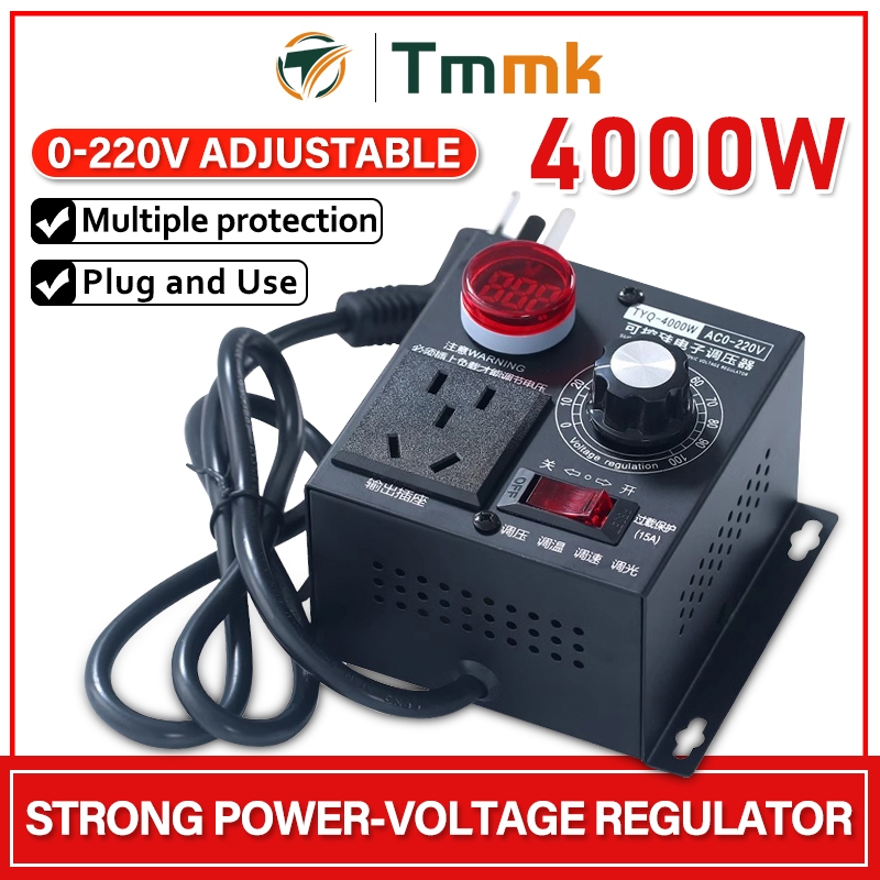4000W Motor Speed Controller AC 220V Variable Voltage Regula Controller ...