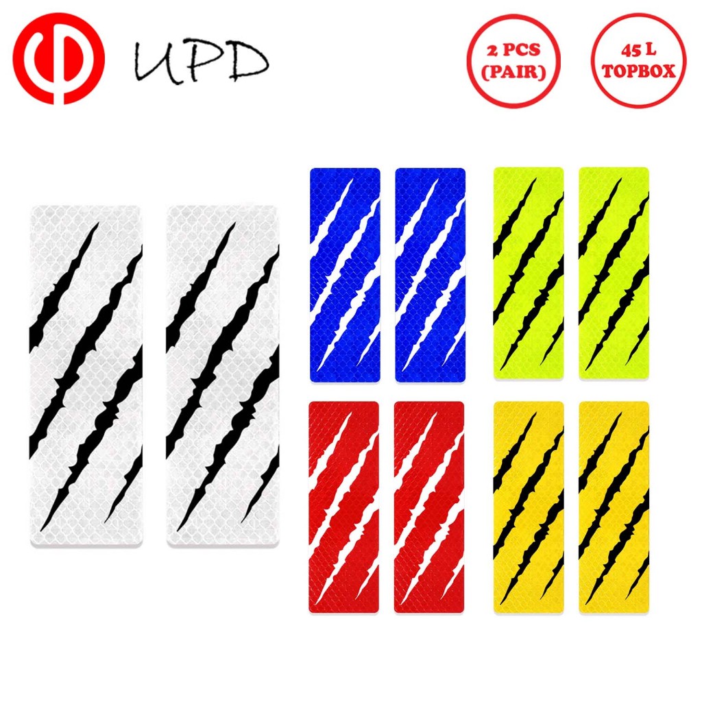 Niwra Raptor Reflector Design for Alloy TopBox 45/55 Liters (PAIR ...