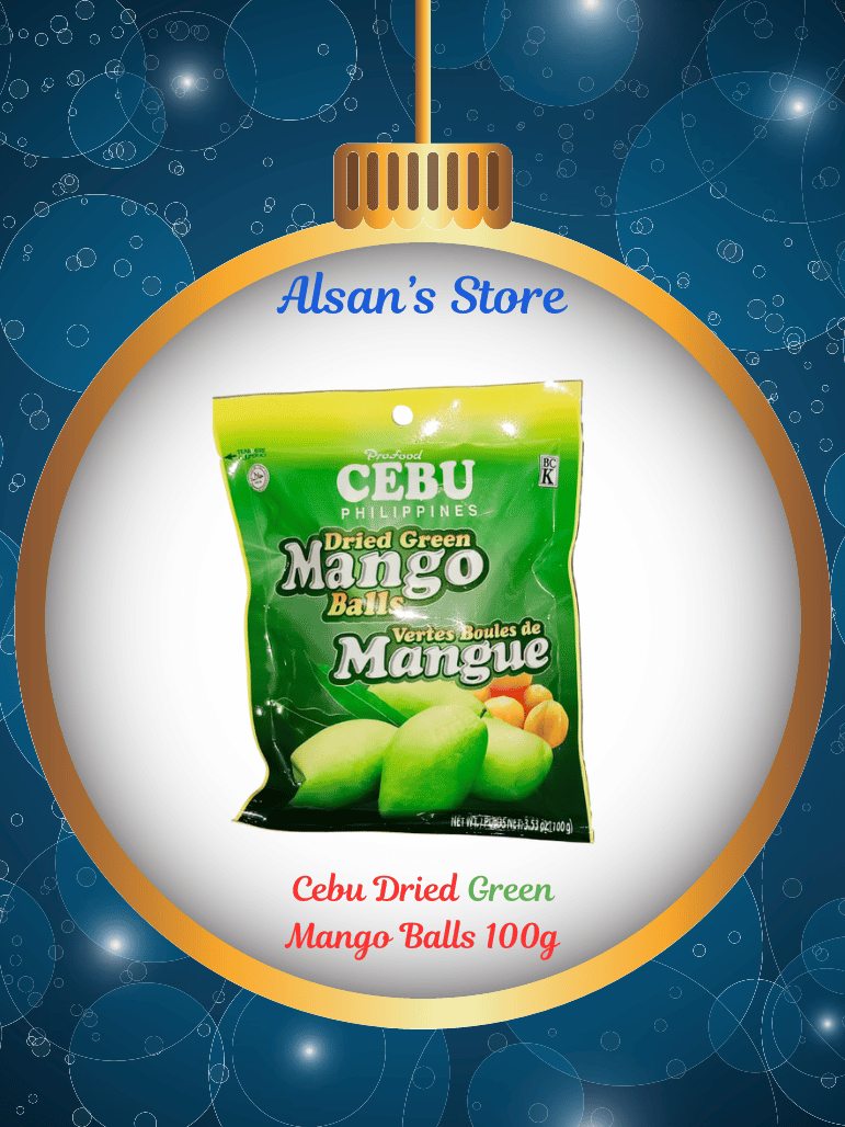 CEBU BRAND DRIED GREEN MANGO BALLS 100G | Shopee Philippines