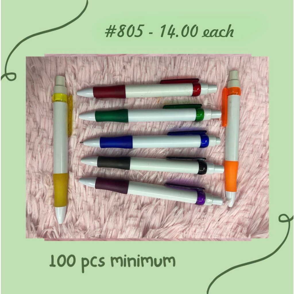 Personalized ballpen with print - 100 pcs minimum - uv print | Shopee ...