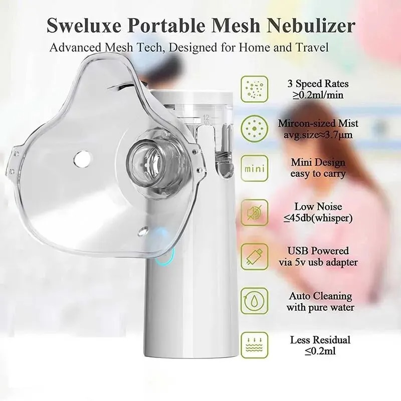 Portable Nebulizer Machine Handheld Rechargeable Nebulizer inhaler For ...