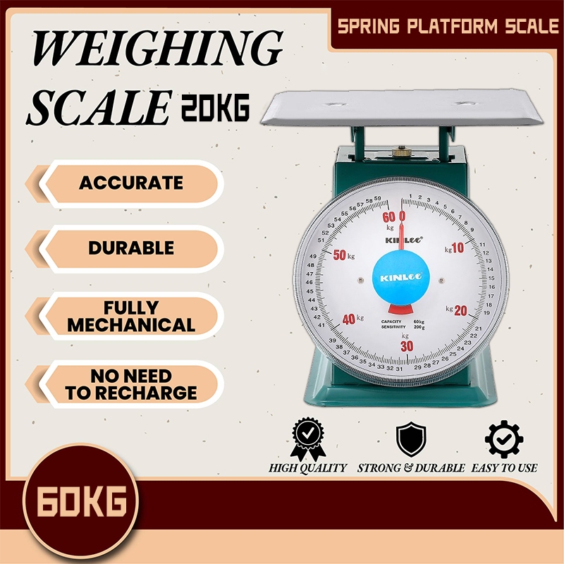 Timbangan 50/60 Kilos Weighing Scale Mechanical Vegetable/Food Meat ...