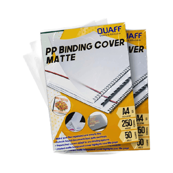 QUAFF PVC Binding Cover Clear 200 Mic A4 | Short & Long Size (100sheets per pack) | Shopee ...