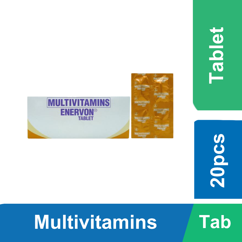 Enervon C Multivitamins Tablet 20pcs | Shopee Philippines