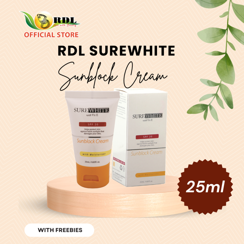 RDL SUREWHITE SUNBLOCK CREAM 25ml | Shopee Philippines