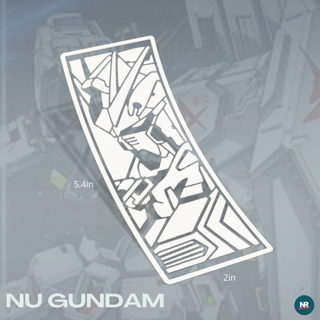 Nu Gundam Mobile Suit Gundam Gunpla Vinyl Decal Anime Sticker | Shopee ...