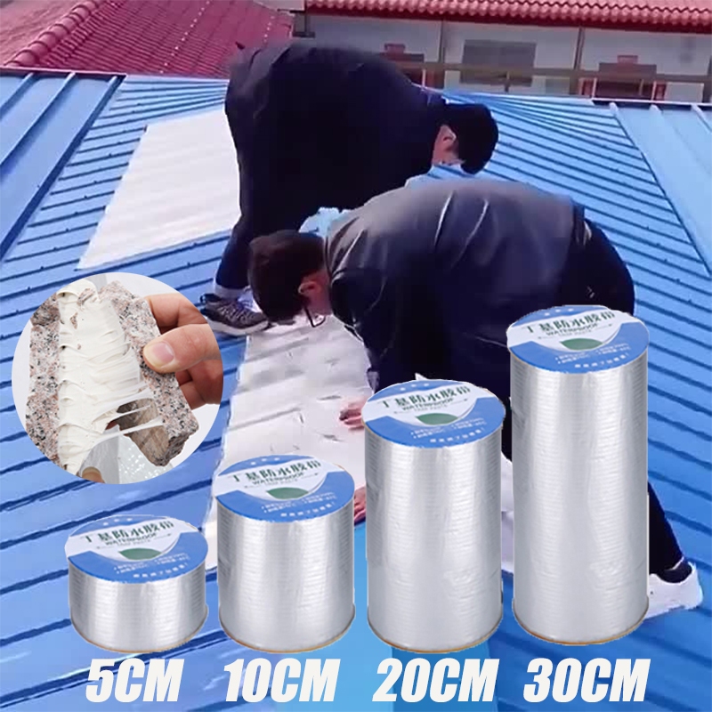 Aluminum Foil Butyl Wall Crack Waterproof Tape for roof leak with ... Aluminum Foil Butyl Wall Crack Waterproof Tape for roof leak with ...