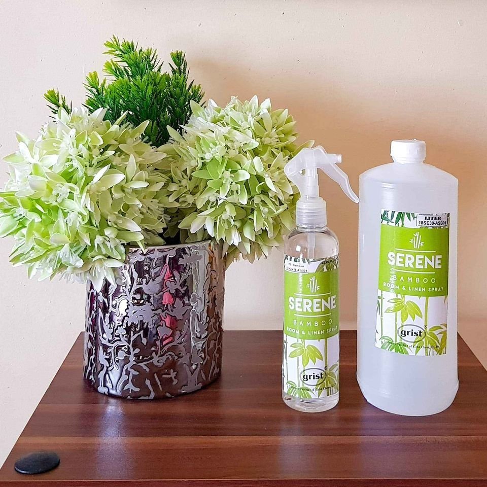 Akioki- Serene Bamboo Scent Grist Room and Linen Spray 250ml and 1L ...