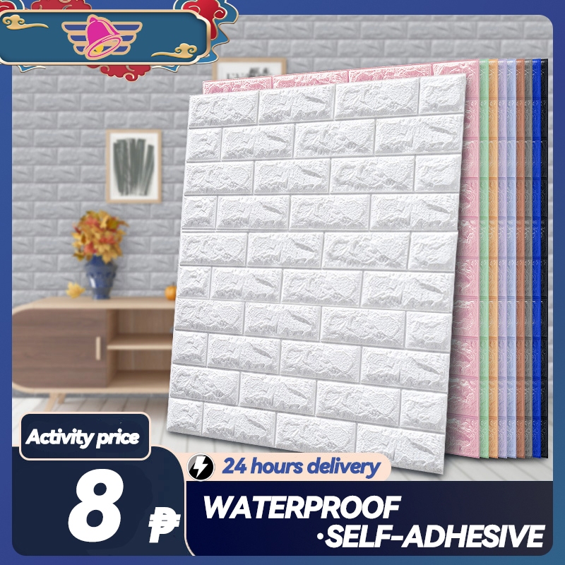 3D Wallpaper Sticker Waterproof foam home decoration wallpaper room ...