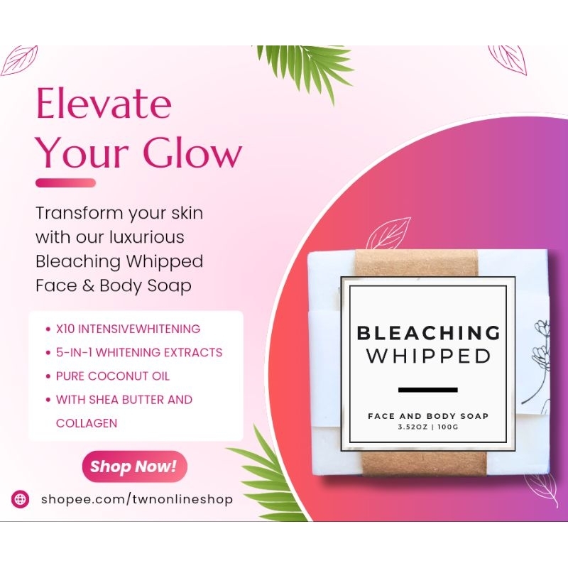 Bleaching Whipped Soap (100g) | Shopee Philippines