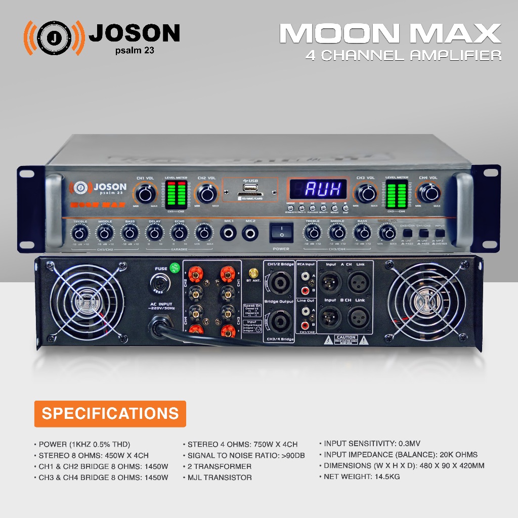Joson MOON MAX Integrated Power Amplifier | Shopee Philippines