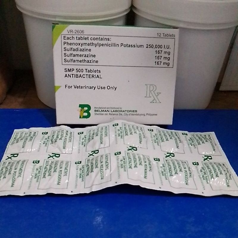 SMP 500 12TABLETS/1BOX Belman Lab for Dogs, Cats Chicken | Shopee ...