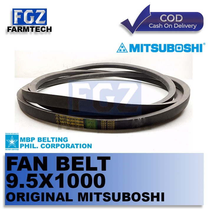 FAN BELT MITSUBOSHI MBP 9.5x1000 MF-1395 9.5 x 1000 V belt V-belt ...