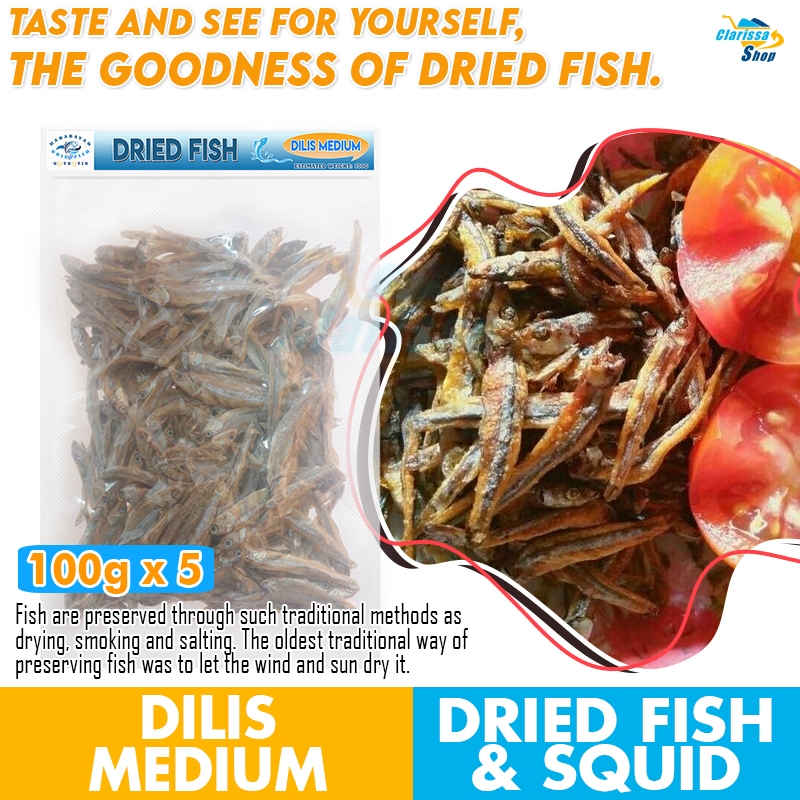 Dried Fish Dilis Medium 500g / 1kg Dried Anchovies / Gourmet Dried Fish ...