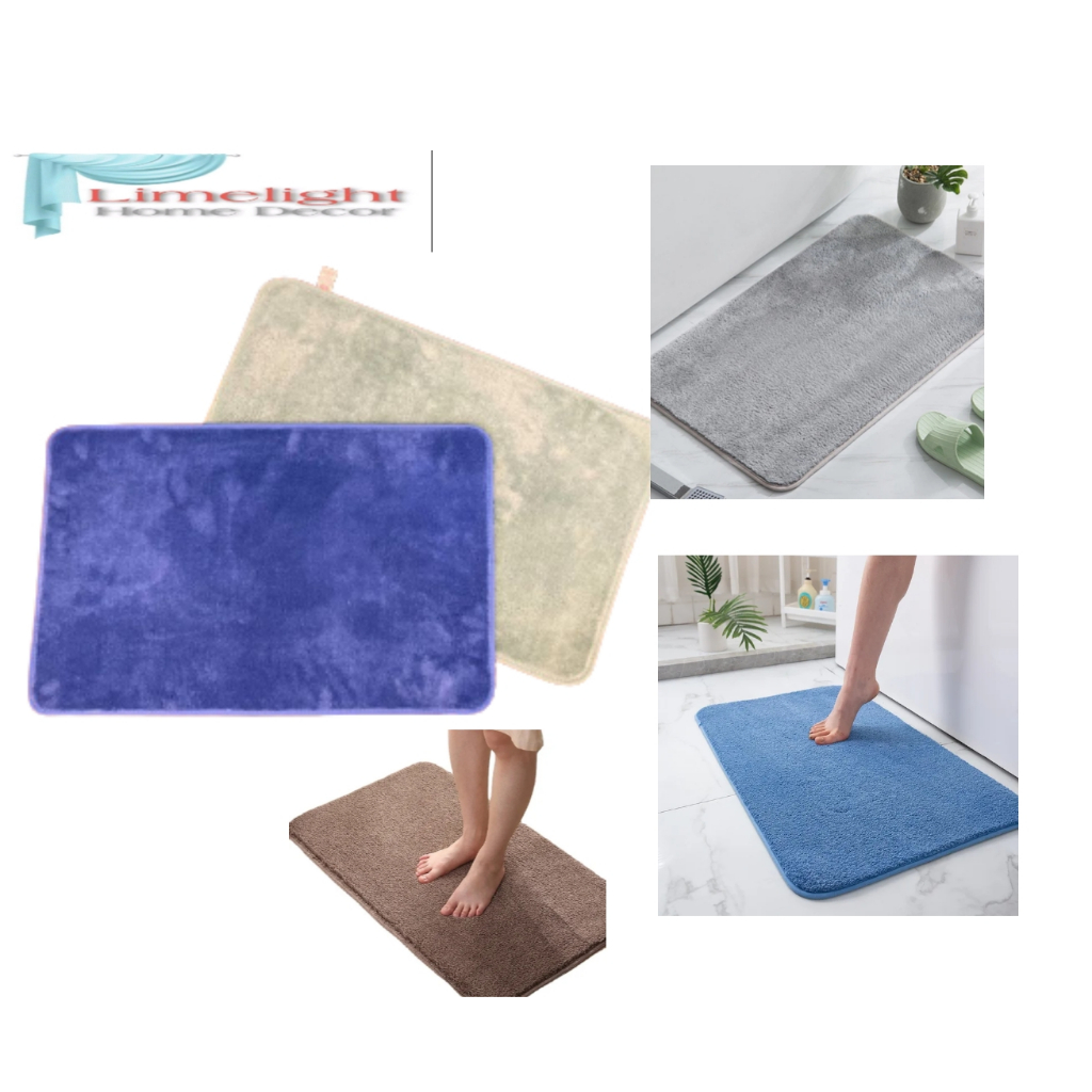 Plain Microfiber Fluffy Doormat(40x60cm) | Shopee Philippines