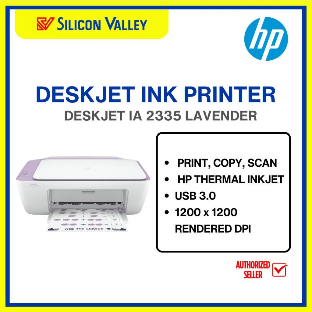 HP AIO PRINTER DESKJET IA 2335 LAVENDER | Shopee Philippines