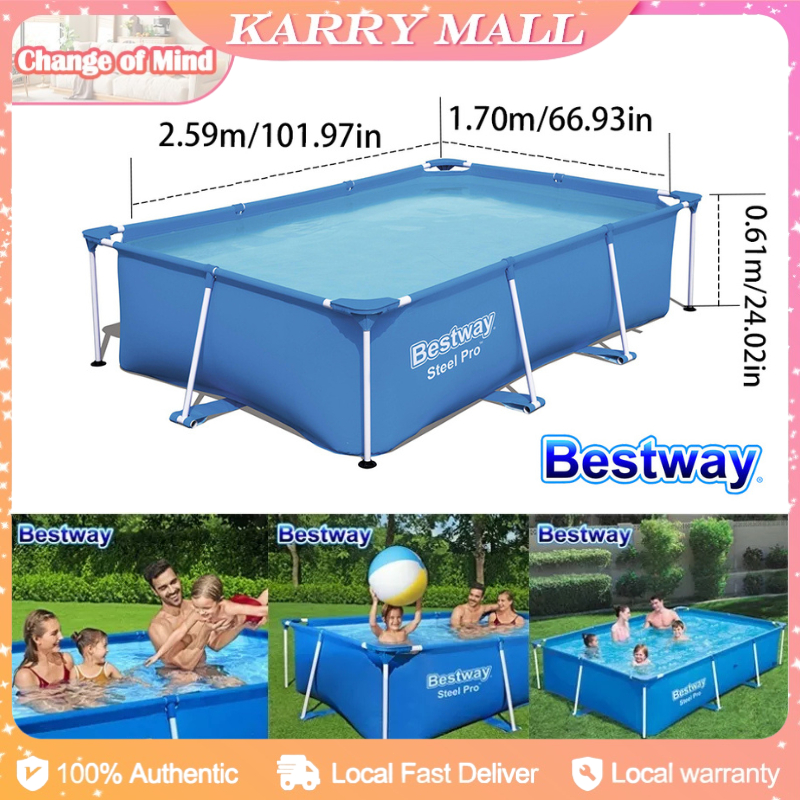 Bestway Family Size Swim Pool Giant Outdoor Pool Swimming Pool Large ...