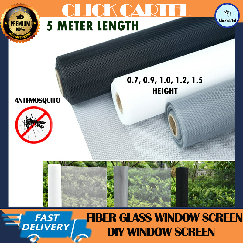 FIBER GLASS WINDOW SCREEN/ DIY WINDOW SCREEN / EASY TO CUT WINDOW ...