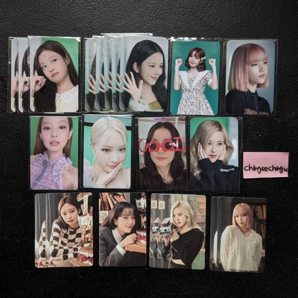 [ONHAND] BLACKPINK OFFICIAL PHOTOCARDS | BPTG THE GAME POB Makestar YGSelect Lisa Rose Jennie ...