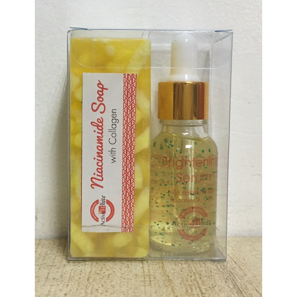 Active White Brightening Serum L-Glutathione with Vitamins A, C & E ...