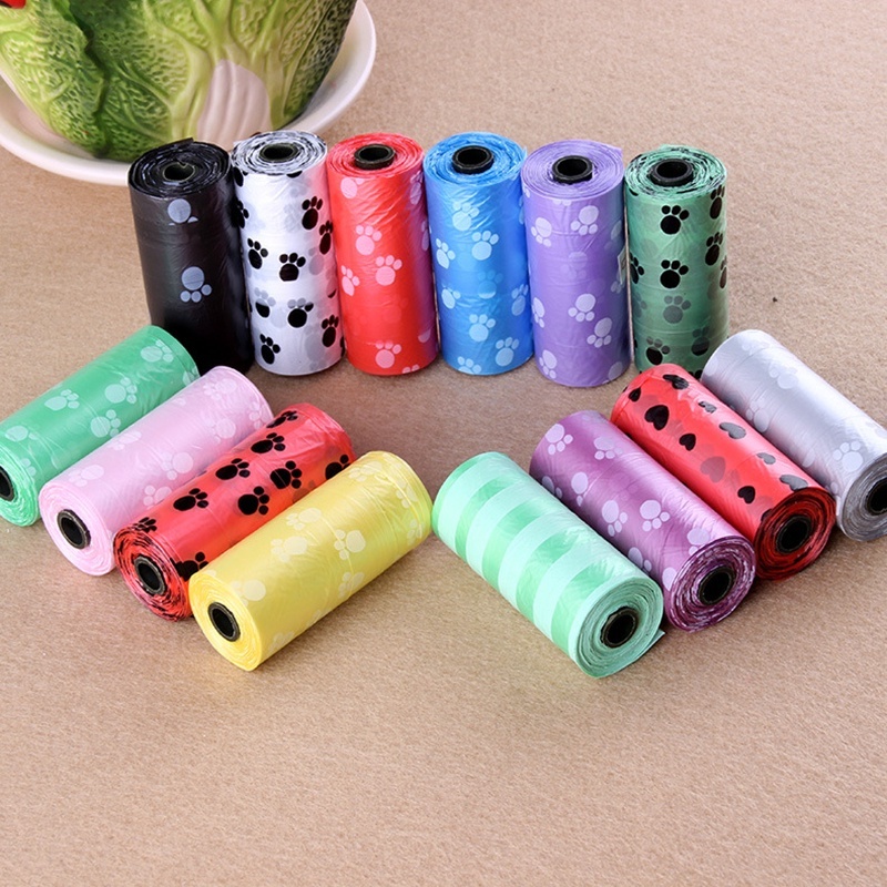 Pet Poop Bag Refill Garbage Waste Disposable（15 Bags Per Roll) | Shopee ...