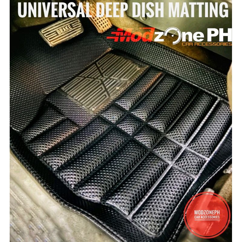 UNIVERSAL DEEP DISH MATTING FLOOR CAR MATTING HIGH QUALITY FRONT AND ...