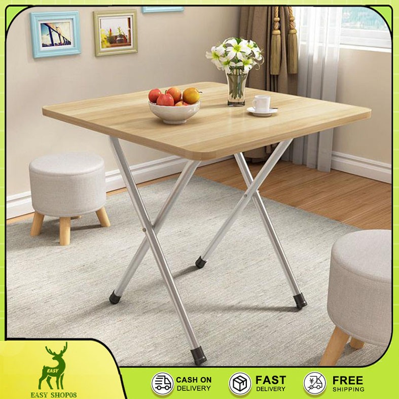Folding Dining Table Portable Outdoor Computer Desk Small Home Square ...
