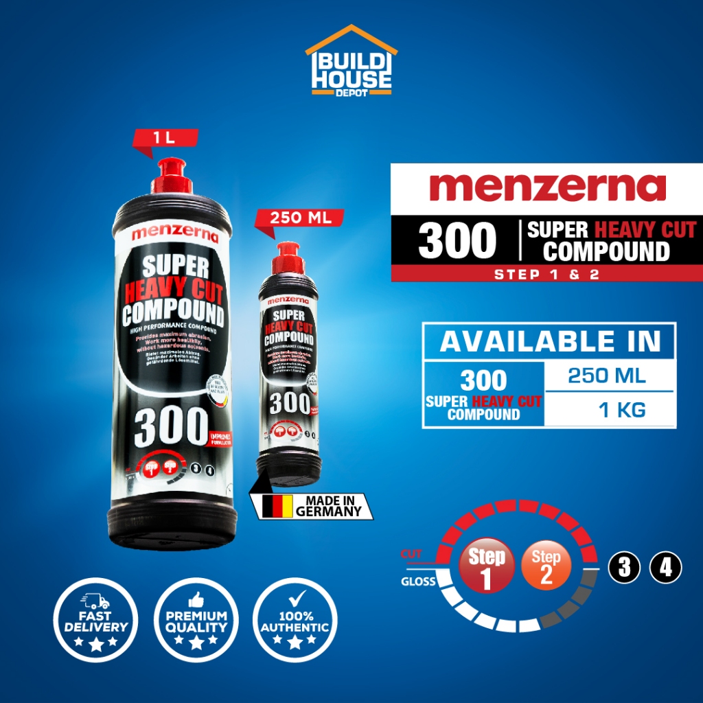 MENZERNA Super Heavy Cut Compound 300 - Improved Formulation - 250ml ...