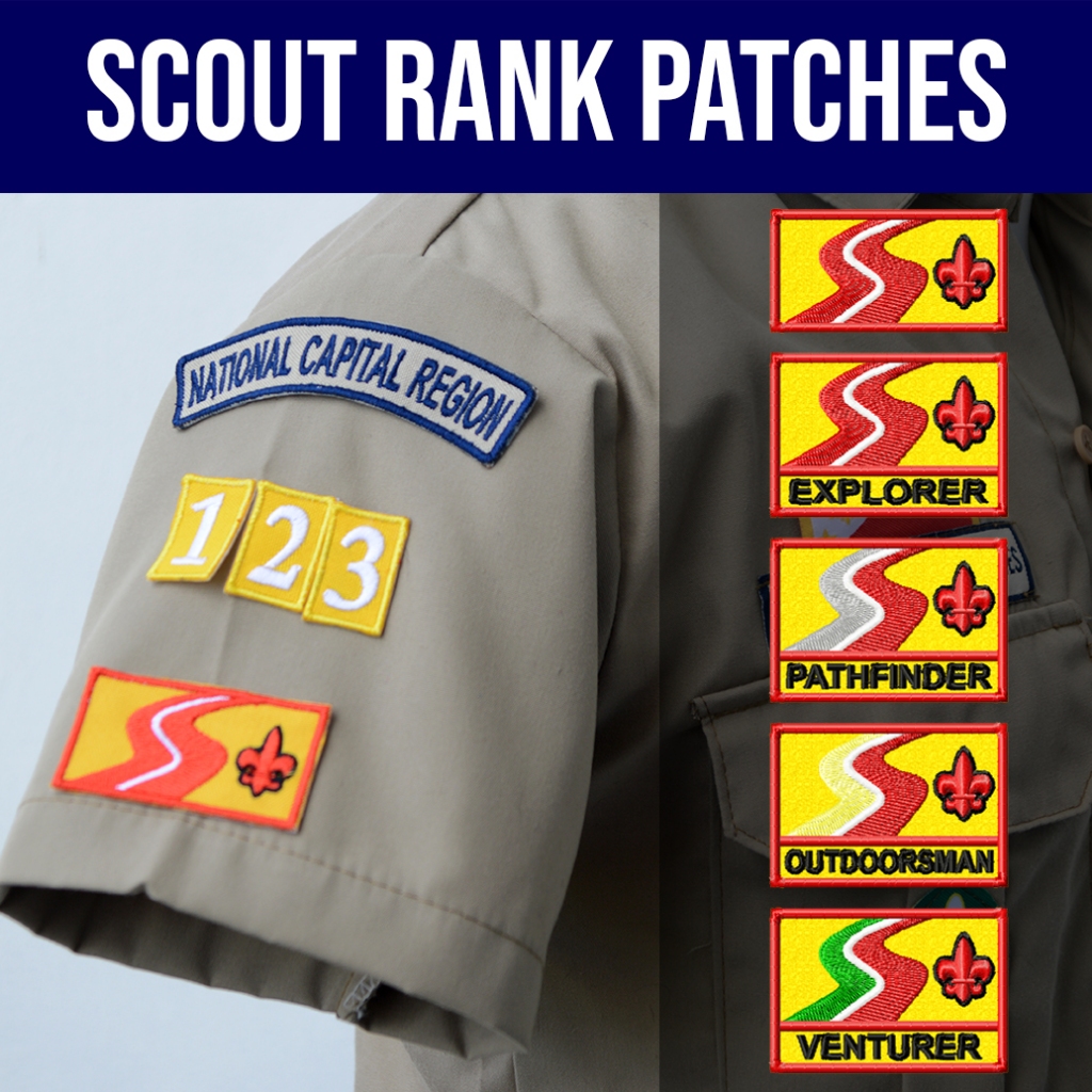 Rank Embroidered Patches (Senior Scouts, Explorer, Pathfinder, Outdoorsman, Venturer | Shopee ...