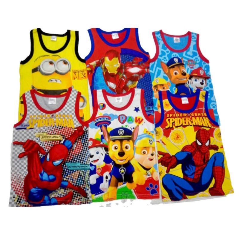 CHARACTER SANDO FOR KIDS (COTTON) | Shopee Philippines