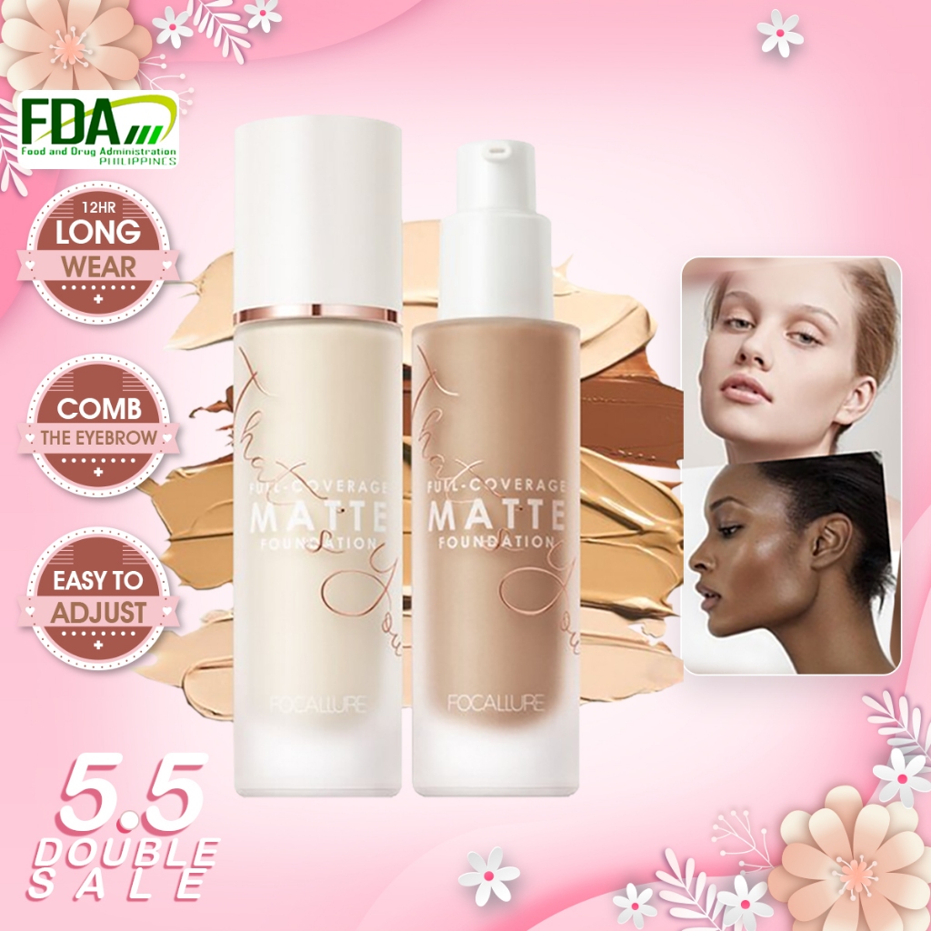 FOCALLURE Covermax Full Coverage Foundation Oil Control Face Makeup ...
