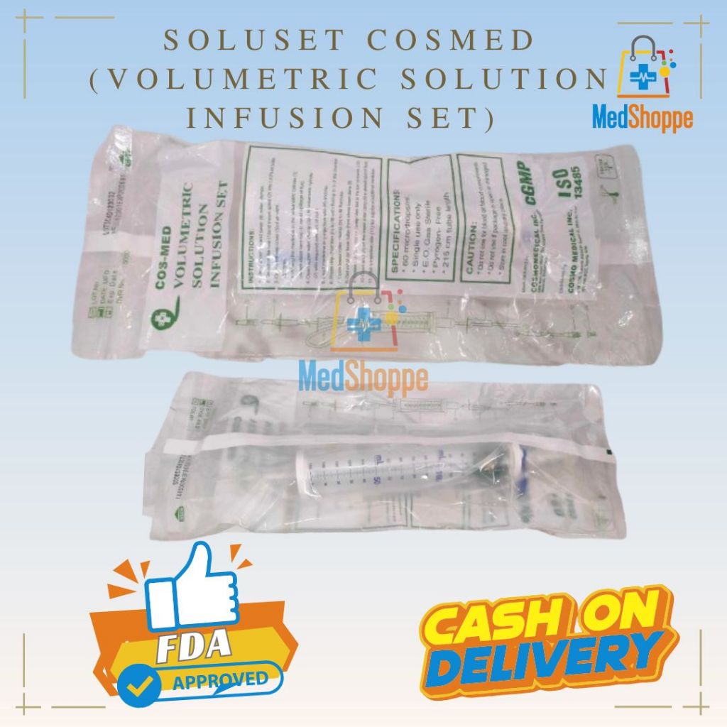 COSMED SOLUSET (VOLUMETRIC SOLUTION INFUSION SET) | Shopee Philippines