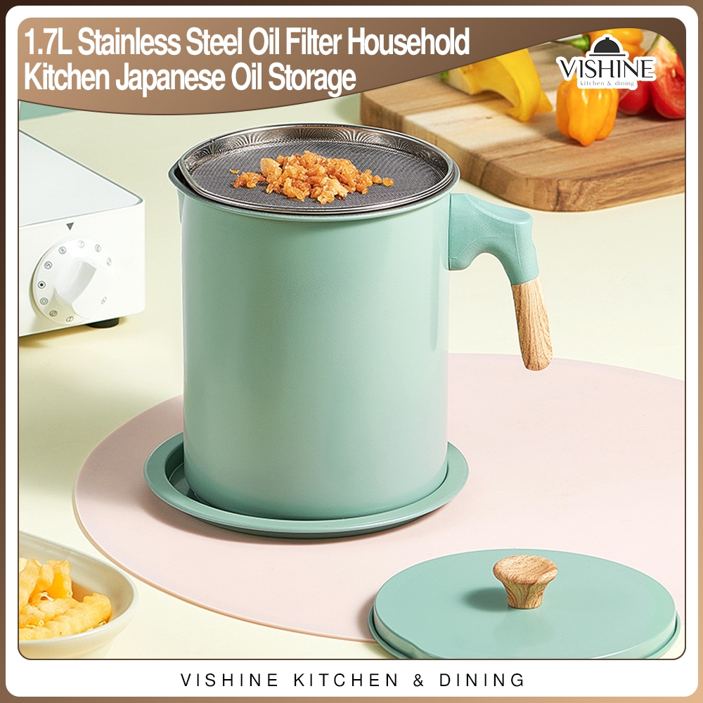 VISHINE 1.7L Oil Filter Storage used Oil Storage Tank Oil Drum ...