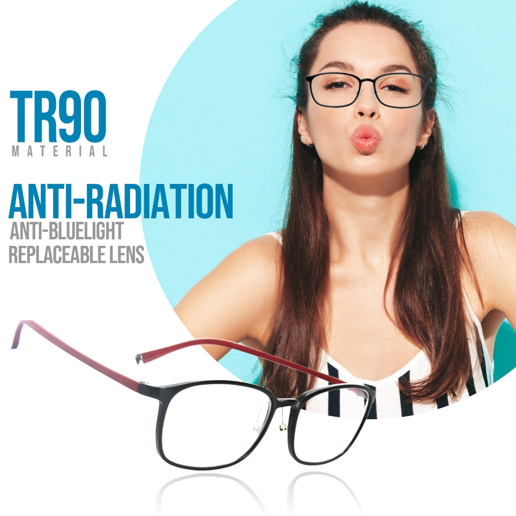 Anti Radiation Blue Light Blocking TR-90 Anti Blue Ray and UV Computer ...