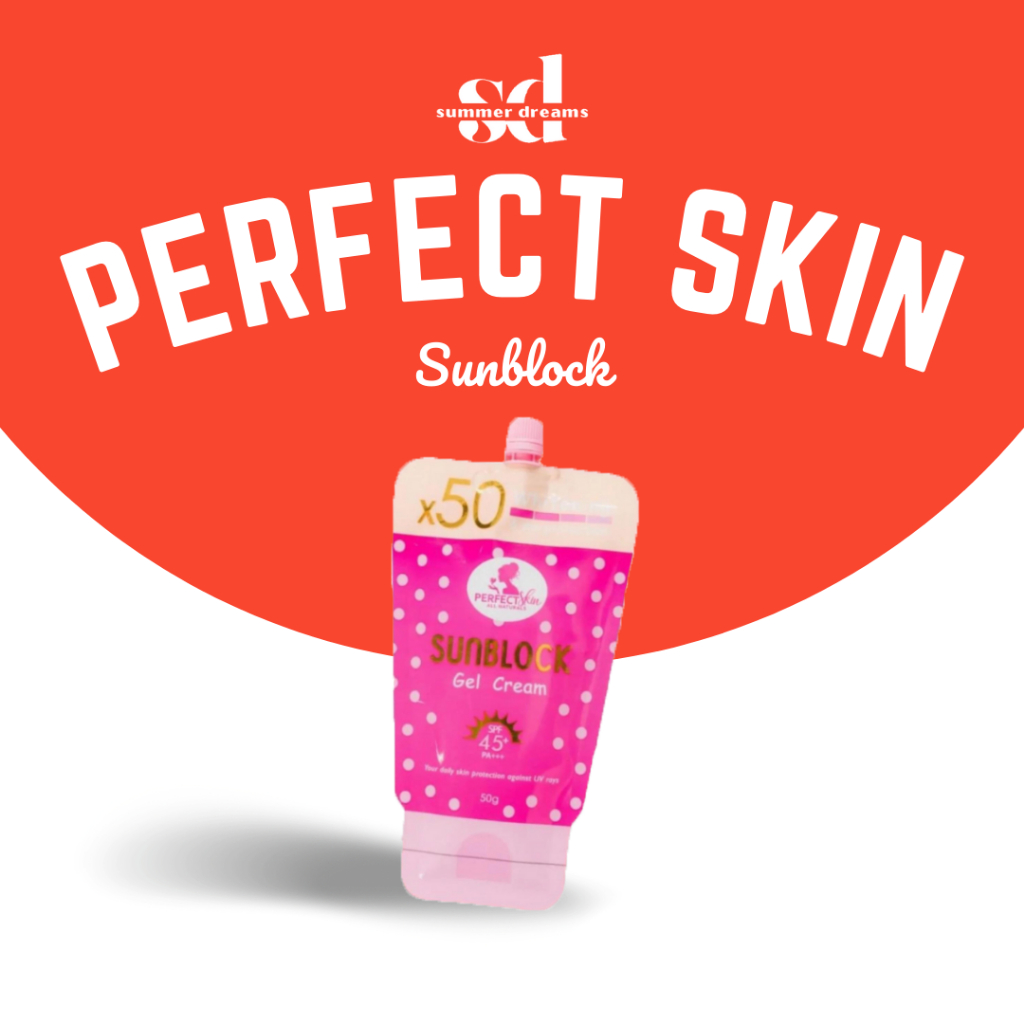 PERFECT SKIN Sunblock Gel Ceam SPF45+ PA+++ | Shopee Philippines