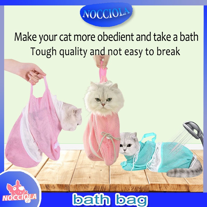 NOCCIALA Cat Washing Bag Cat Bathing Bag Cat Grooming Bath Bag Biting ...