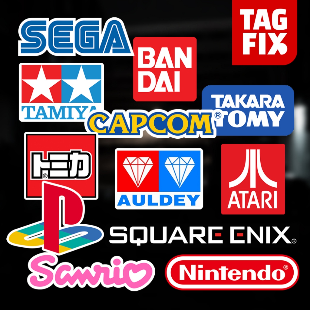 japanese games / toy brand logo stickers | Shopee Philippines