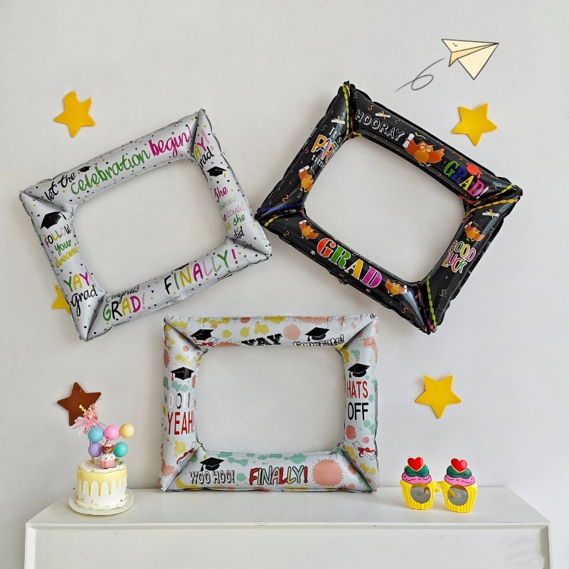 2023 Class Graduation Party Balloons Inflatable Photo Frame Graduation ...