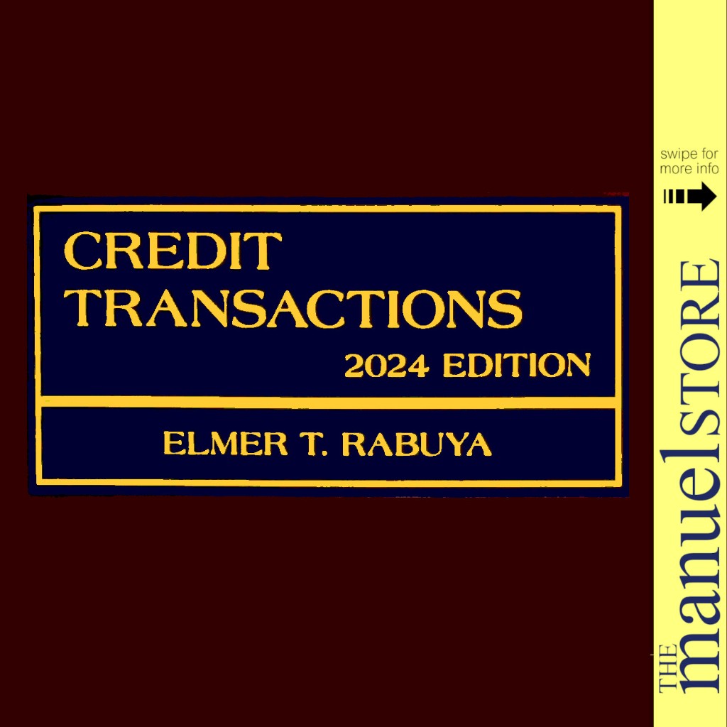 Rabuya (2024) - Credit Transactions - Personal Property Security Act ...