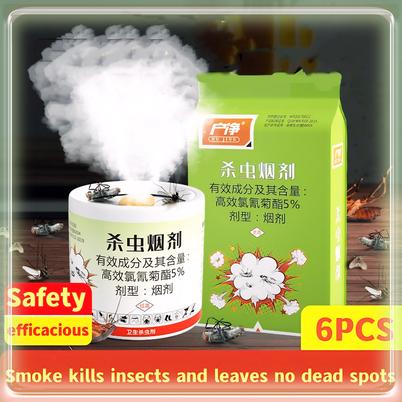 6 PCS Smoke Insect Agent Elastic Herbal Insecticide Smoke Pest Control ...