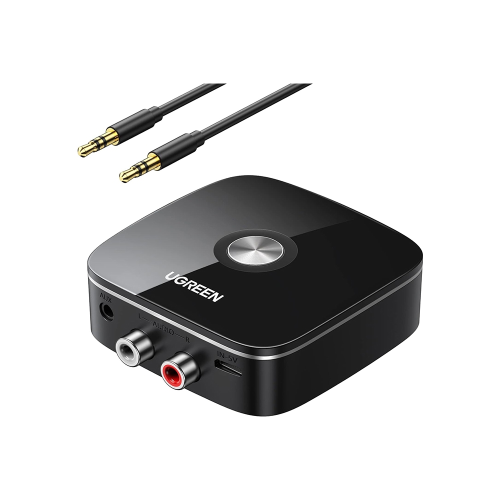 UGREEN Wireless Bluetooth 5.0 RCA Receiver Adapter HiFi with 3.5mm ...