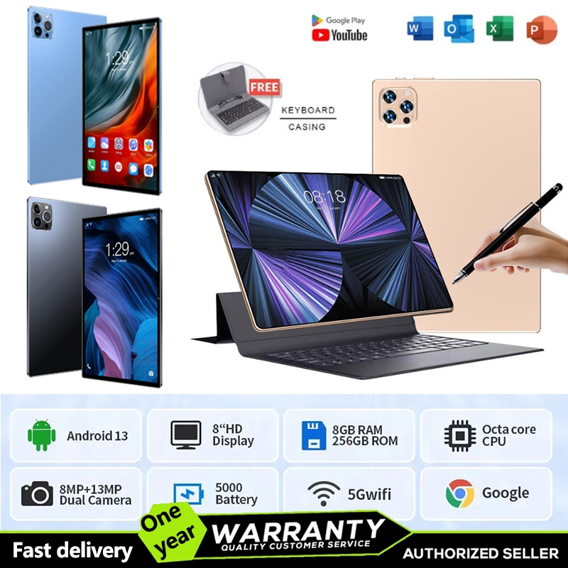 New 5G Android Tablet Android 13 10-inch 12GB+512GB 6000mAh Dual Camera ...
