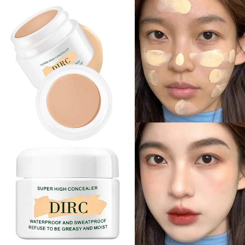 Covering Dark Circles Acne Mark Tri-Color Concealer Cream Anti-sweat ...