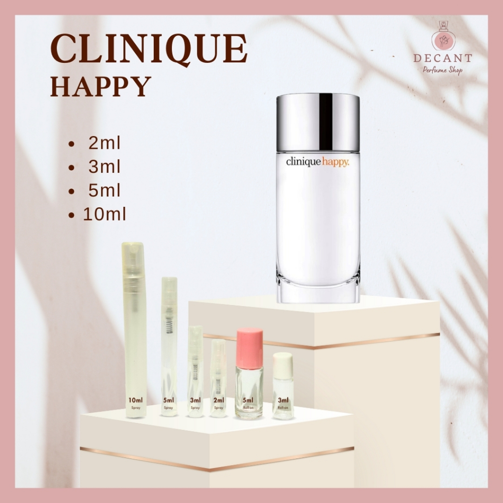 CLINIQUE Happy (DECANT ONLY! Not Full Bottle) Authentic Perfume 10ml ...