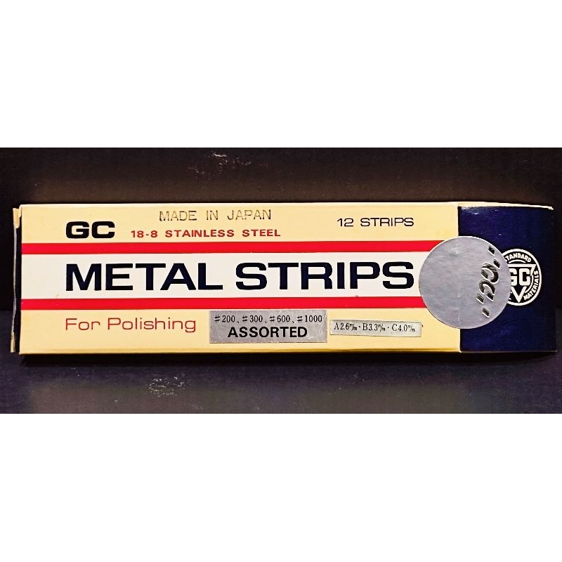 GC Metal Strips, Dental Polishing Assorted, 12Strips/Pack | Shopee ...
