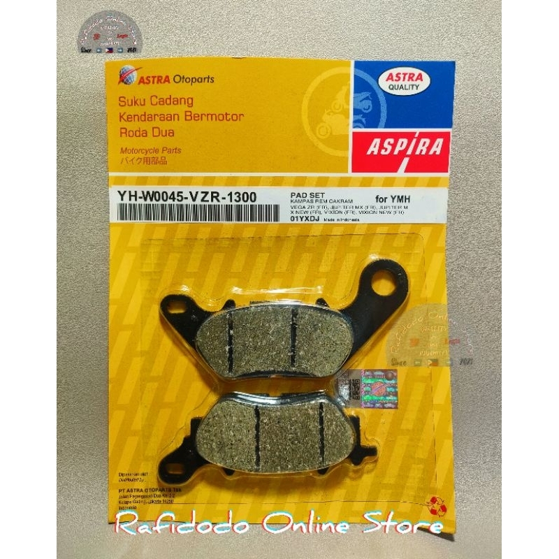 ASPIRA Brake Pad for YAMAHA Nmax v1 & v2 ( Rear ) Mio Sporty / Mio m3 ...