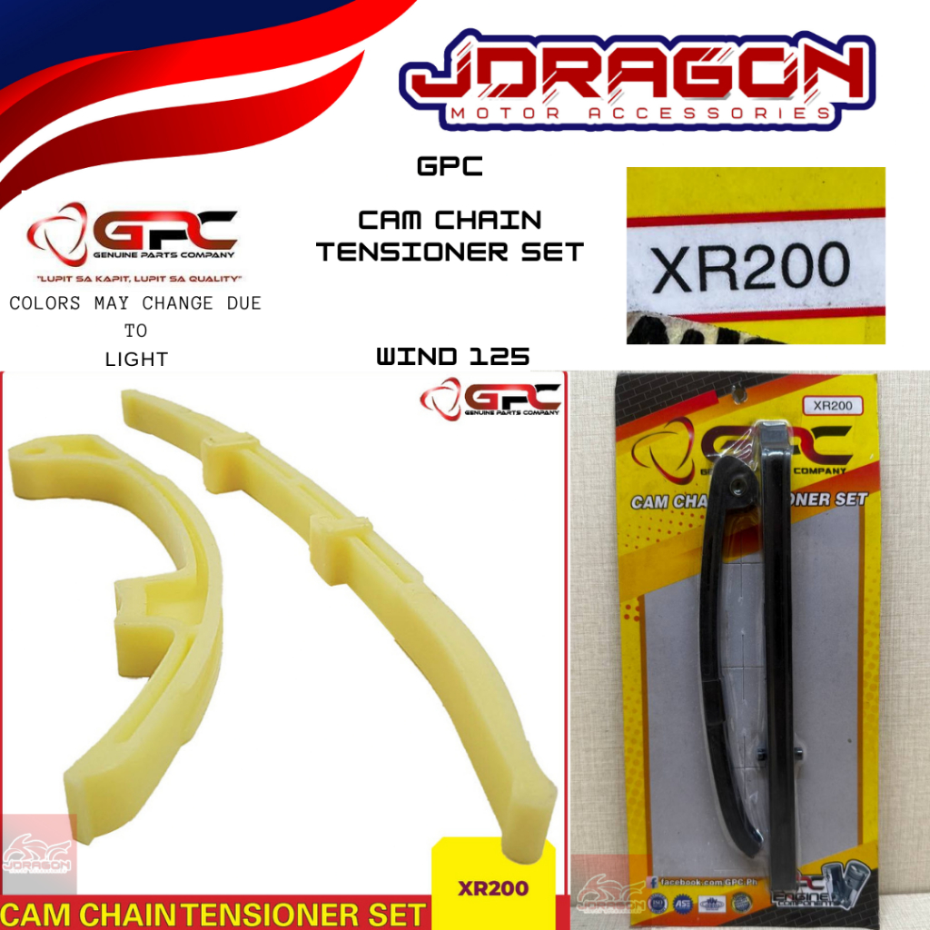 GPC ENGINE CAM CHAIN GUIDE TENSIONER SET (HONDA XR 200 / XLR200 ...