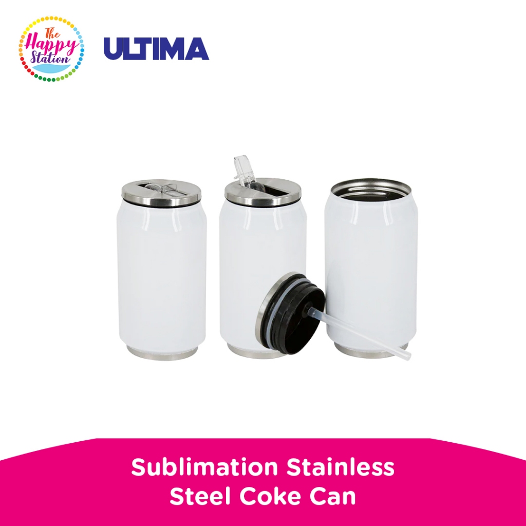 ULTIMA | Sublimation Coke Can Soda Can with Straw, 10oz/300ml | Shopee ...