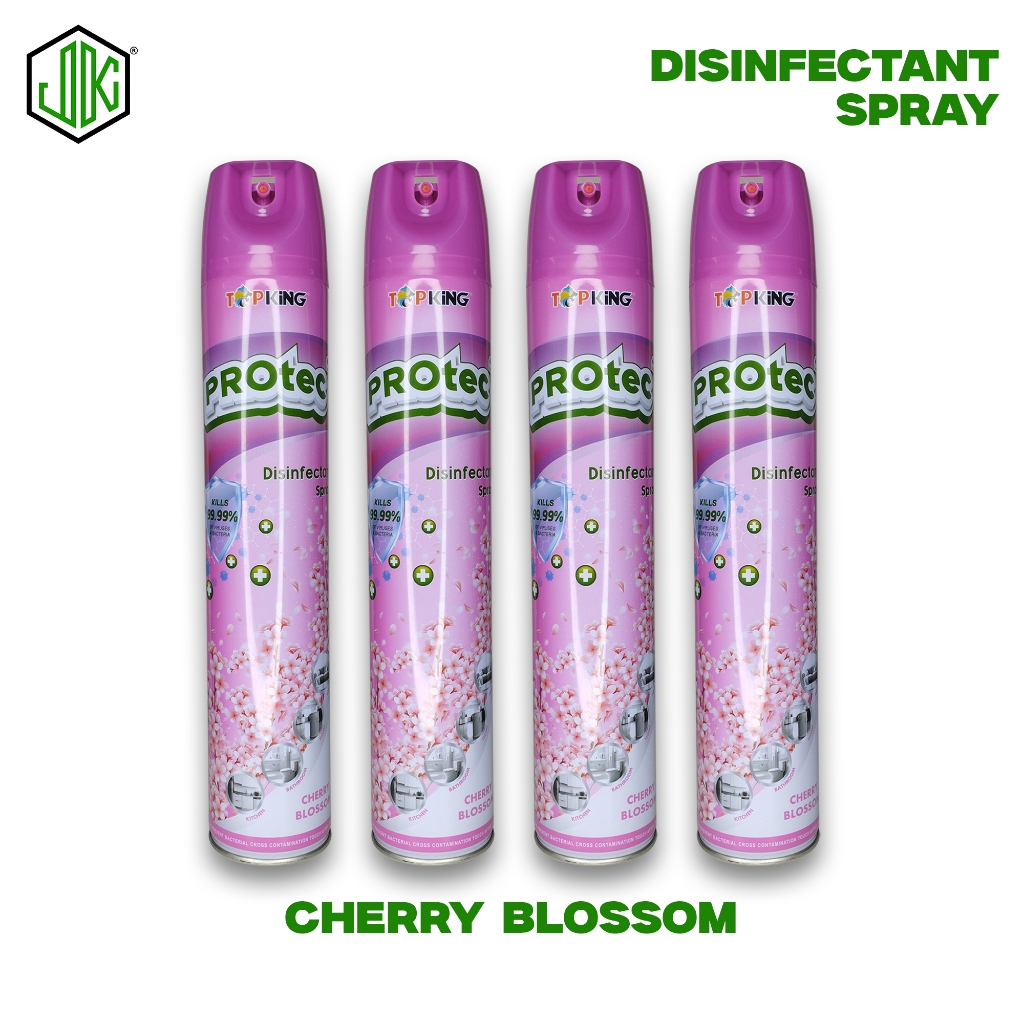 JKM Topking Disinfectant Spray 750ml Lemon Lavander Cherry Fresh Scent ...