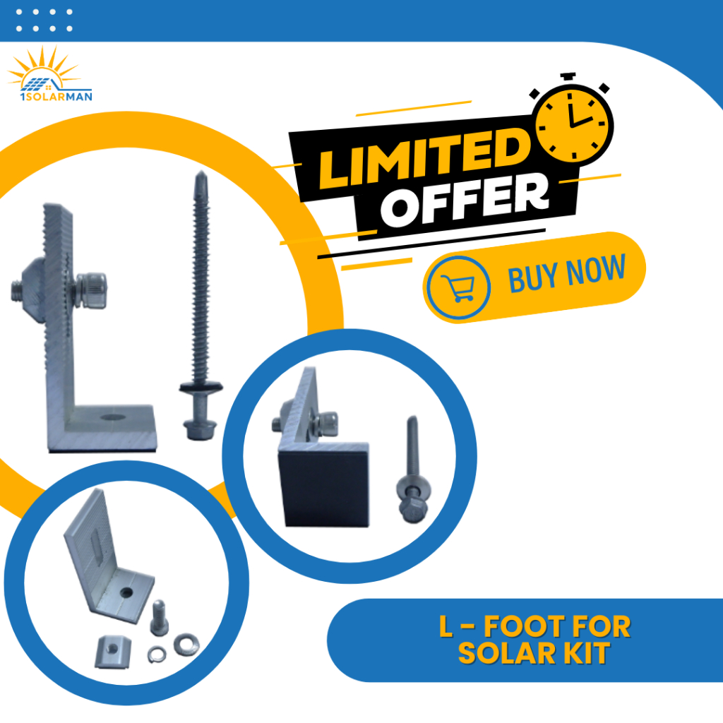 L - FOOT FOR SOLAR KIT 35mm | Shopee Philippines